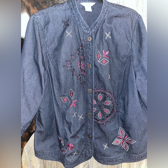 Koret | Jackets & Coats | City Blues By Koret Light Weight Blue Jean ...